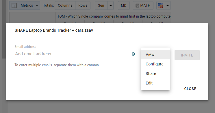 How to share your databases, dashboards and charts