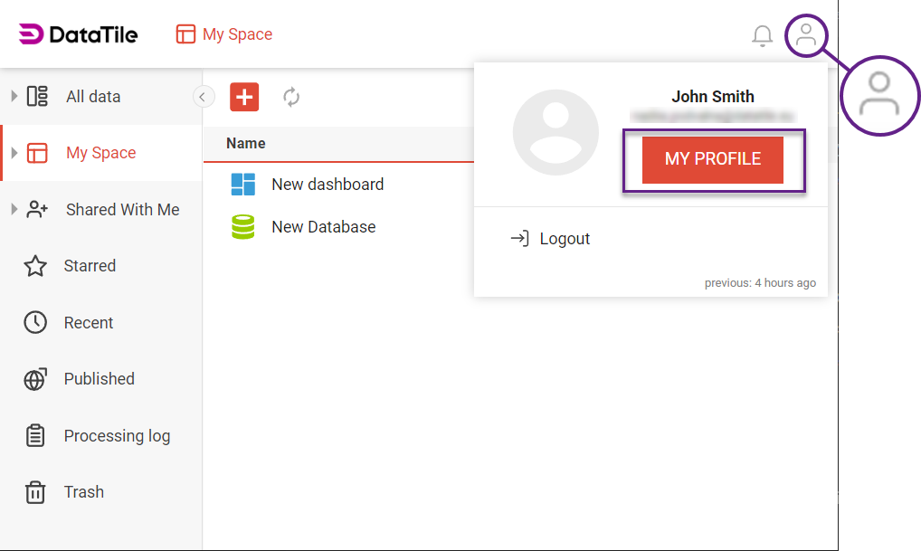 Manage your profile information